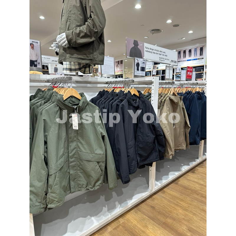 Jual SALE MEN Jaket Blouson Kerah Tegak Tahan Angin (Water-Repellent ...