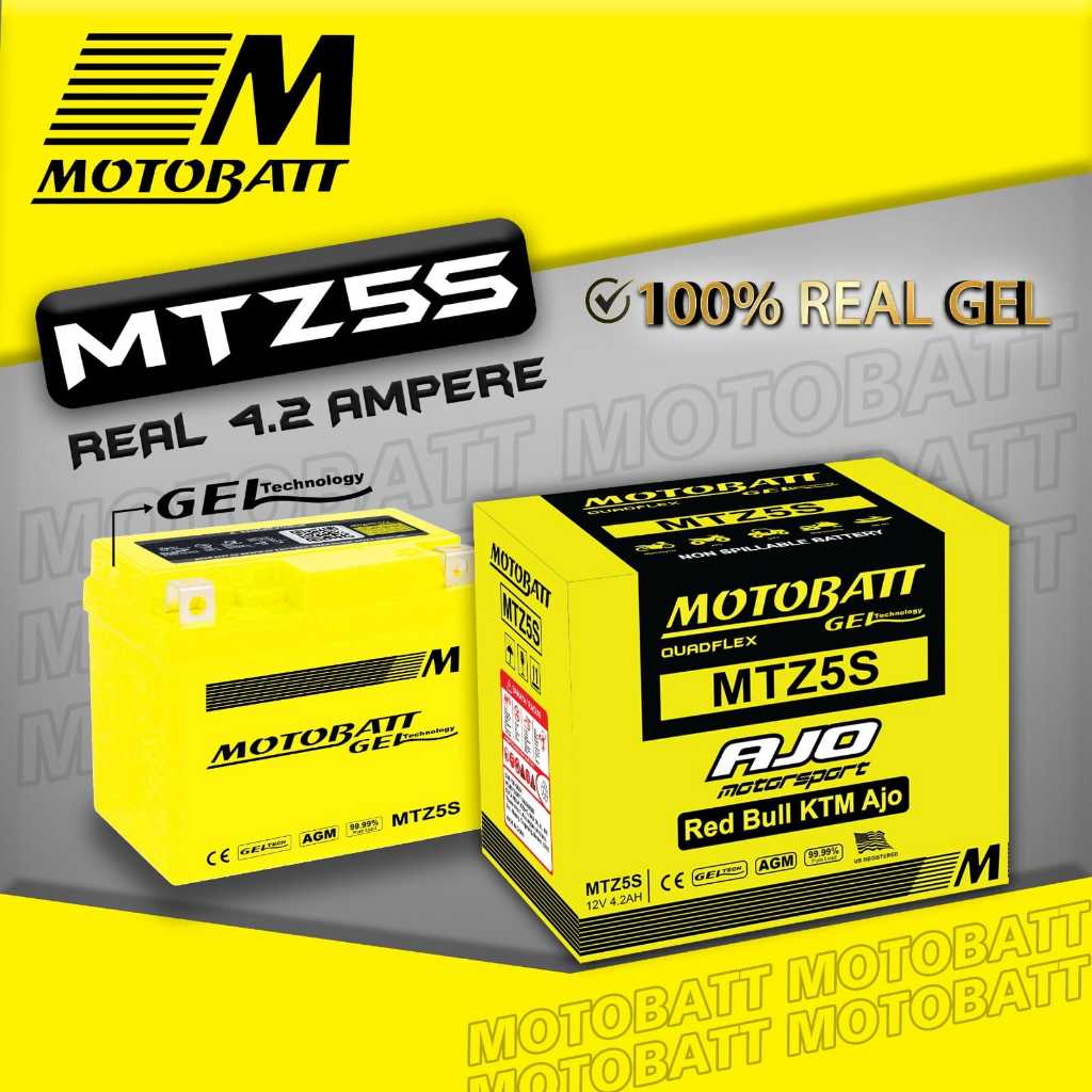 Jual AKI MOTOR HONDA BEAT F1 / SCOOPY FI / VARIO 110 FI / SPACY FI / GENIO - MOTOBATT MTZ5S ...