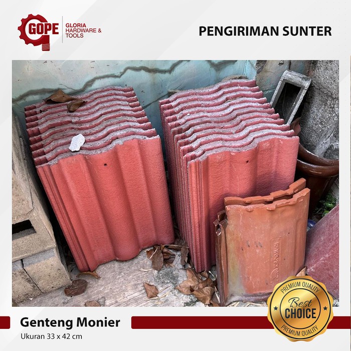Jual Genteng Monier Munir Classic Centurion Ukuran 33 x 42 cm | Shopee ...