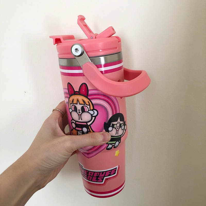 Jual Tumbler 890ml Mug panas sedotan stainless steel 304 tahan dingin ...