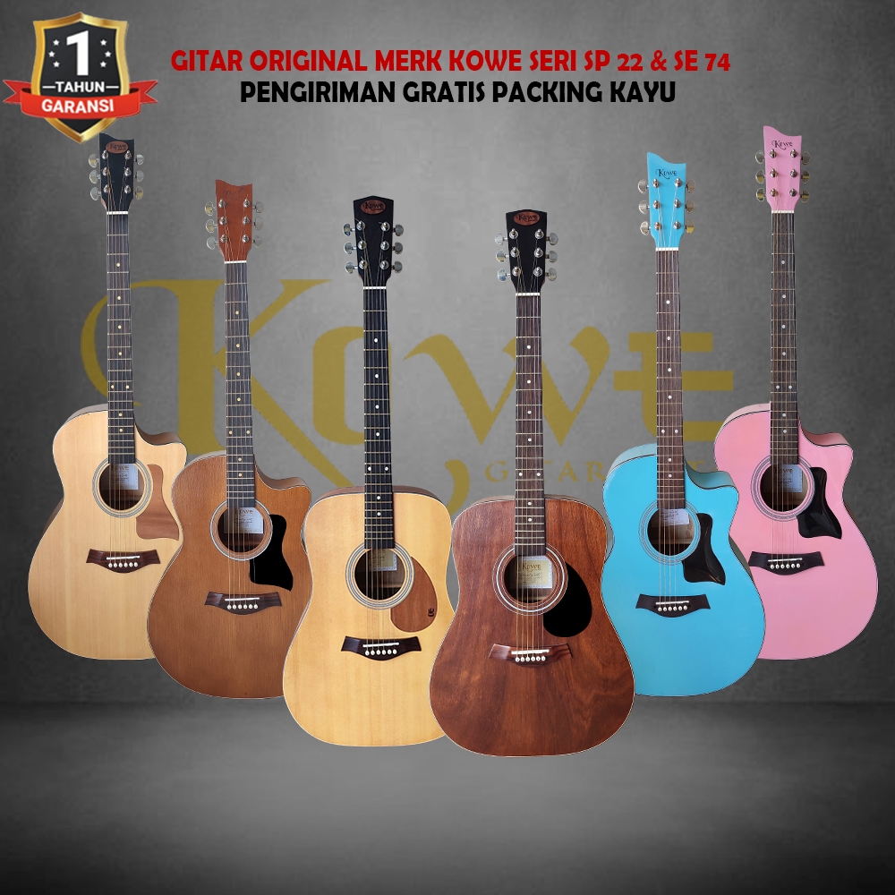 Jual Gitar Akustik Elektrik Original merk KOWE Gitar Free Packing Kayu Paket Lengkap | Shopee ...