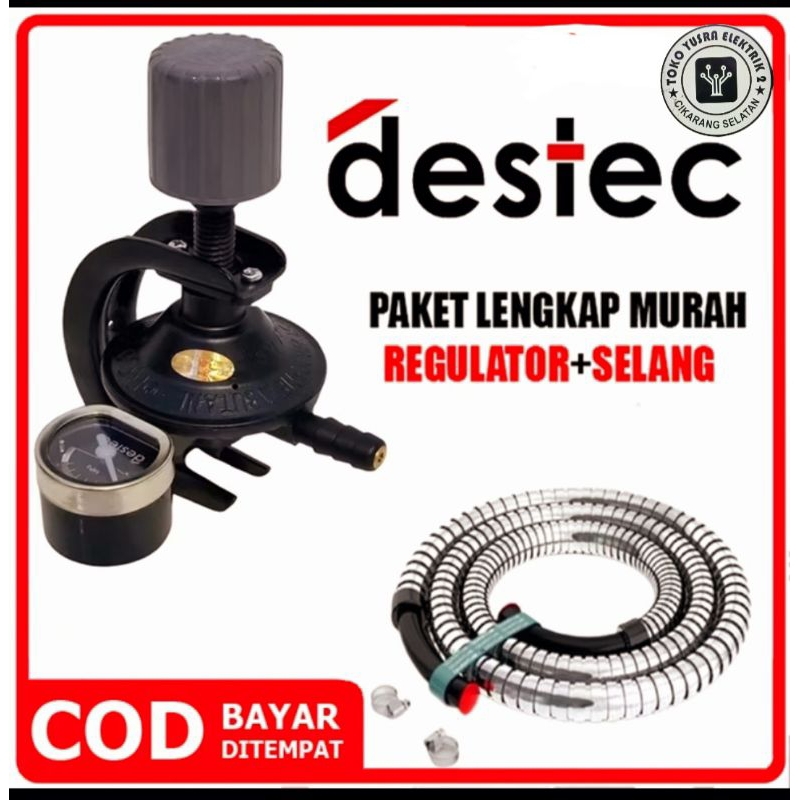 Jual REGULATOR KOMPOR GAS PAKET DESTEC STARCAM PUTAR | Shopee Indonesia