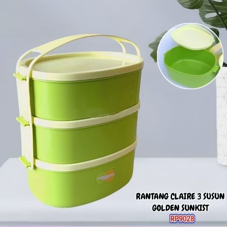 Jual RANTANG SUSUN GOLDENSUNKIST RANTANG PIKNIK LONJONG KECIL GOLDEN ...