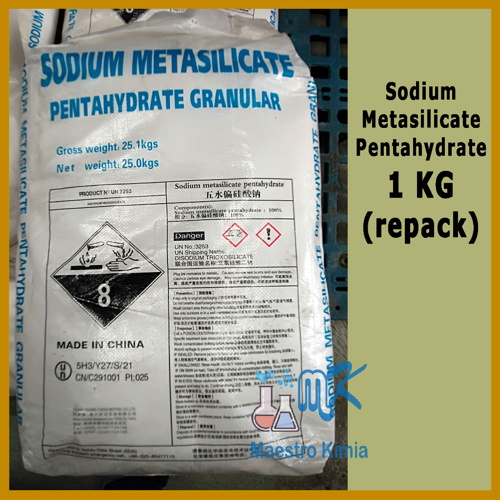 Jual Sodium Metasilicate Pentahydrate (SIMET Penta) 1 Kg | Shopee Indonesia