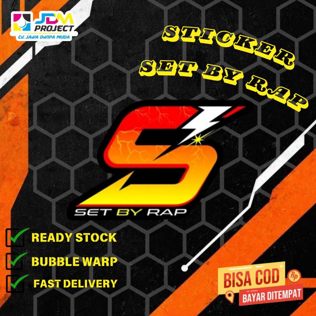 Jual JDM Project - Sticker Set By Rap stiker logo S setbyrap | Shopee ...