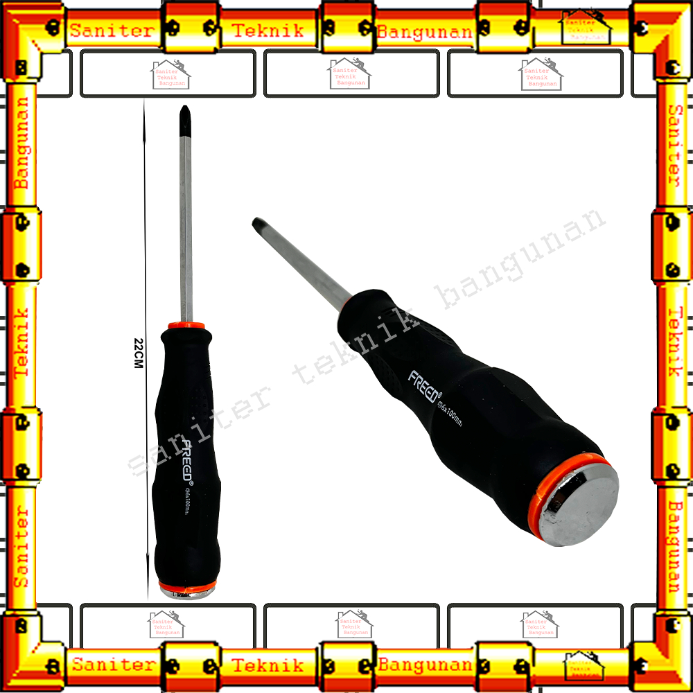 Jual Obeng Ketok Plus Gagang Karet 22CM Freed / Obeng Getok Pembuka ...