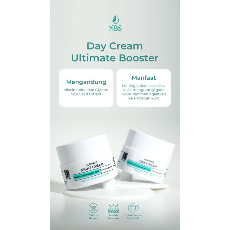 Jual NBS ULTIMATE BOOSTER ECER DAY CREAM,NIGHT CREAM,FACE TONER,FACIAL WASH ORIGINAL | Shopee ...
