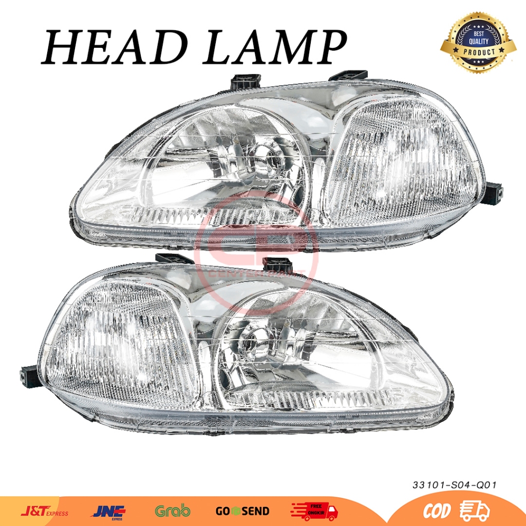 Jual head lamp lampu depan civic ferio 1996 1997 1998 | Shopee Indonesia
