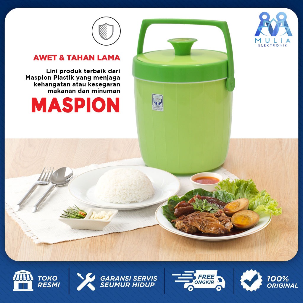 Jual MASPION Termos Tempat Nasi / Es Ukuran No 6/8 Termos Rice Ice ...