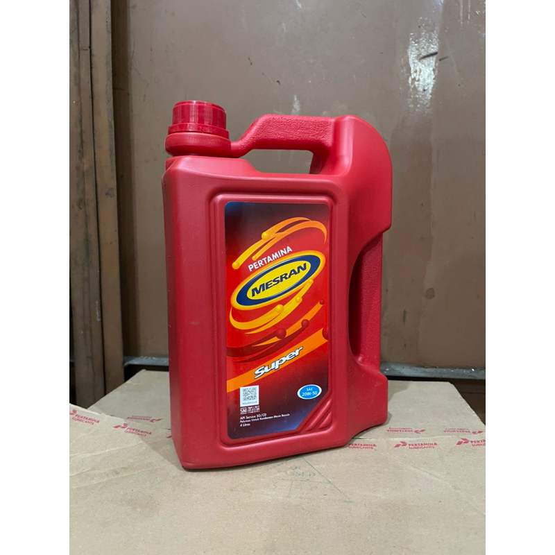 Jual OLI PERTAMINA MESRAN SUPER 20w50 4 LITER PERTAMINA ENGINE OIL MESIN MESRAN SUPER 4000ml ...