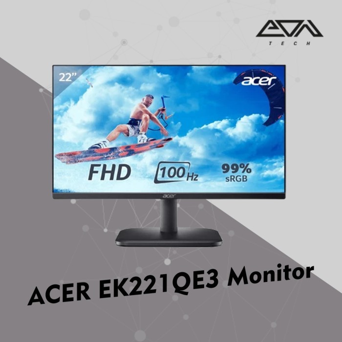 Jual Monitor LED ACER EK221QE3 EK221 (22"/FHD/IPS/100Hz/1ms/HDMI/VGA ...