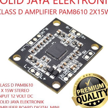 Jual Top POWER CLASS D M PAM861 12V KIT AMPLIFIER PAM 861 2X15W STEREO ...