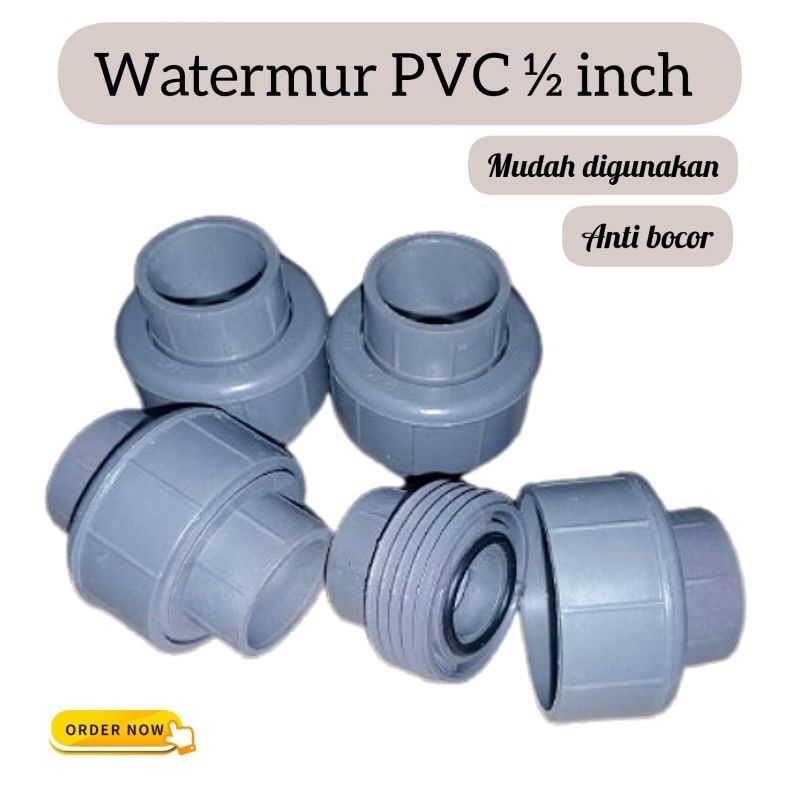 Jual Watermur Pipa PVC 1/2" Watermur Socket Union Sambungan Pipa ...