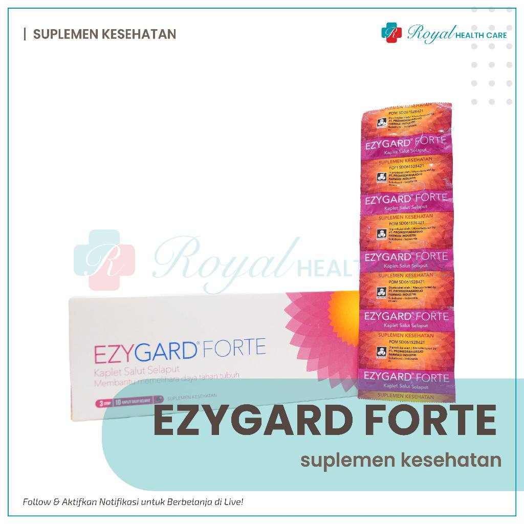 Jual EZYGARD FORTE KAPLET, Membantu Memelihara Sistem Imune | Shopee ...