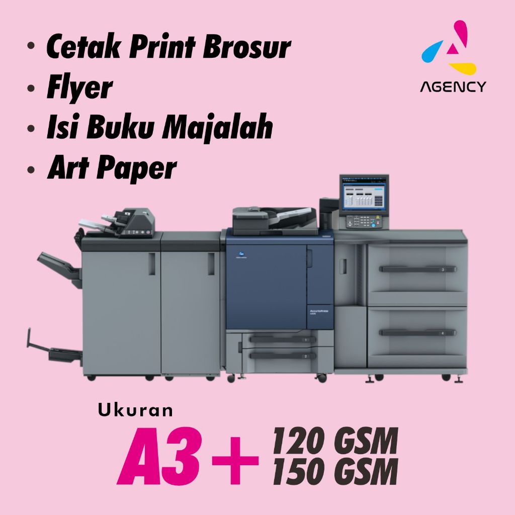 Jual Cetak Print Brosur Flyer Isi Buku Majalah Art Paper A3+ Full ...