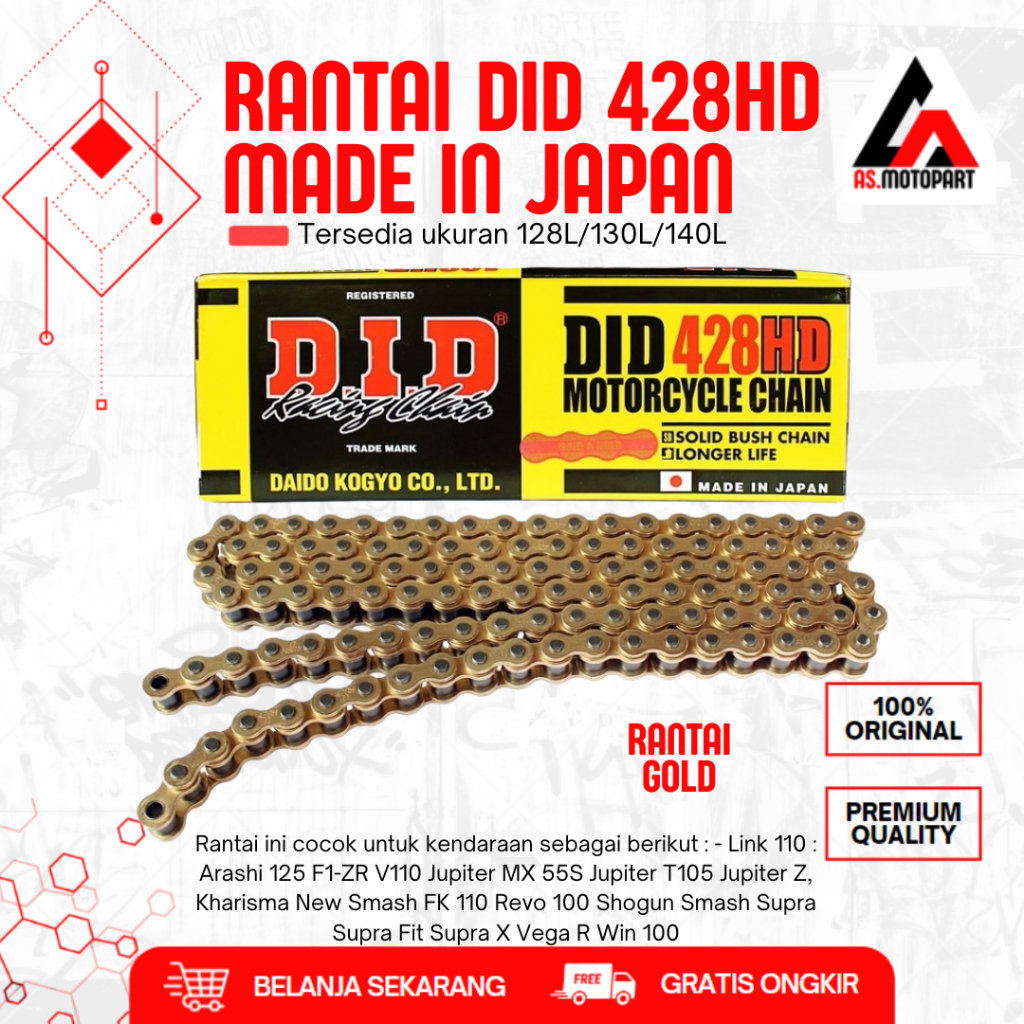 Jual RANTE 428 GOLD HSBT RANTAI 428 RANTAI GOLD 428/ RANTAI GOLD ...