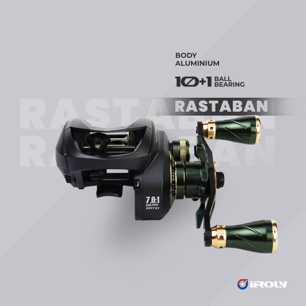 Jual Reel Iroly Rastaban 200L Baitcasting Centrifugal Baraking System ...