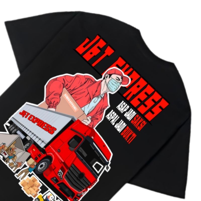 Jual Kaos JNT Express Asap Jadi Saksi Aspal Jadi Bukti - Baju Kurir ...