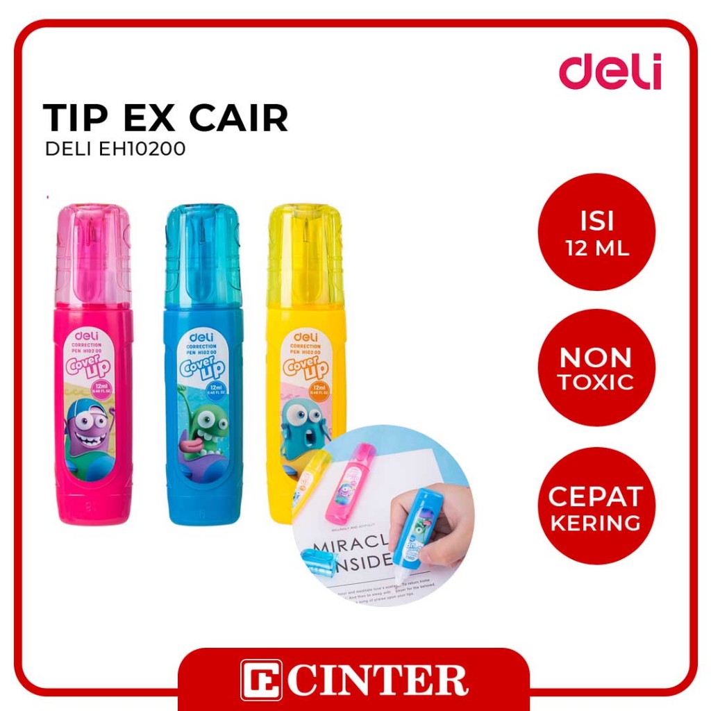 Jual DELI - TIPE X CAIR / STIPO / CORRECTION PEN UJUNG LOGAM TIDAK ...