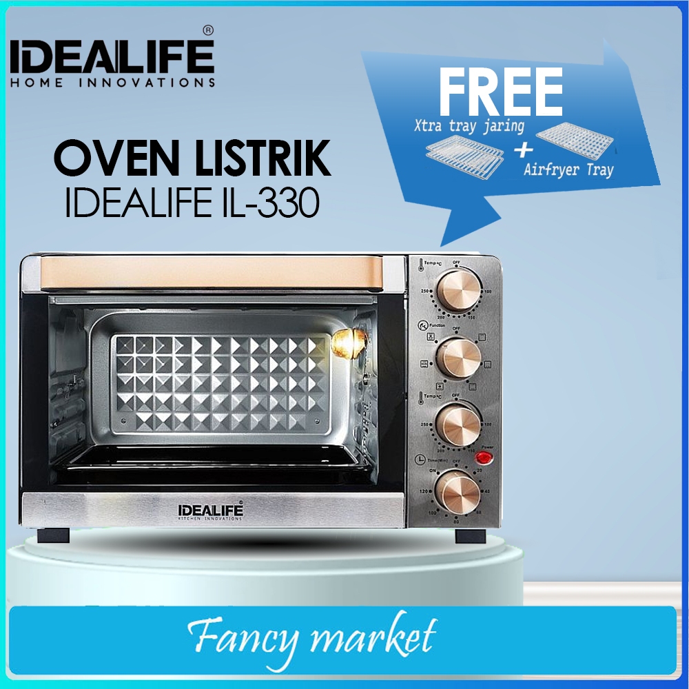 Jual IDEALIFE OVEN + AIR FRYER IDEALIFE IL 330/MO-3001 Kapasitas 30 ...