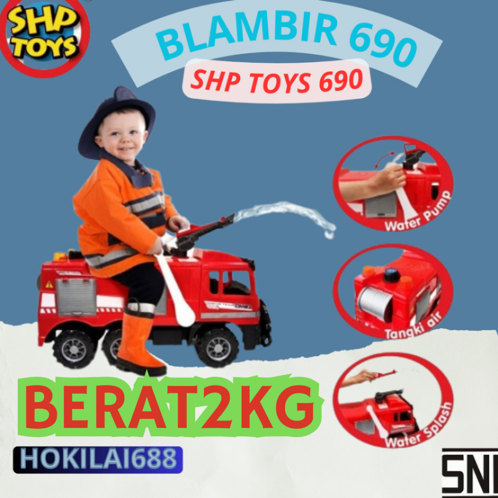 Jual DINO 690 SHP TOYS BLAMBIR rescue team BISA DINAIKI mainan mobil ...