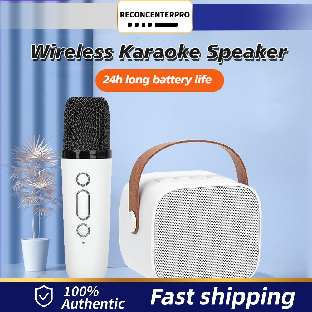 Jual Wireless Mic Mini Bluetooth Speaker- Complete Set with Original ...