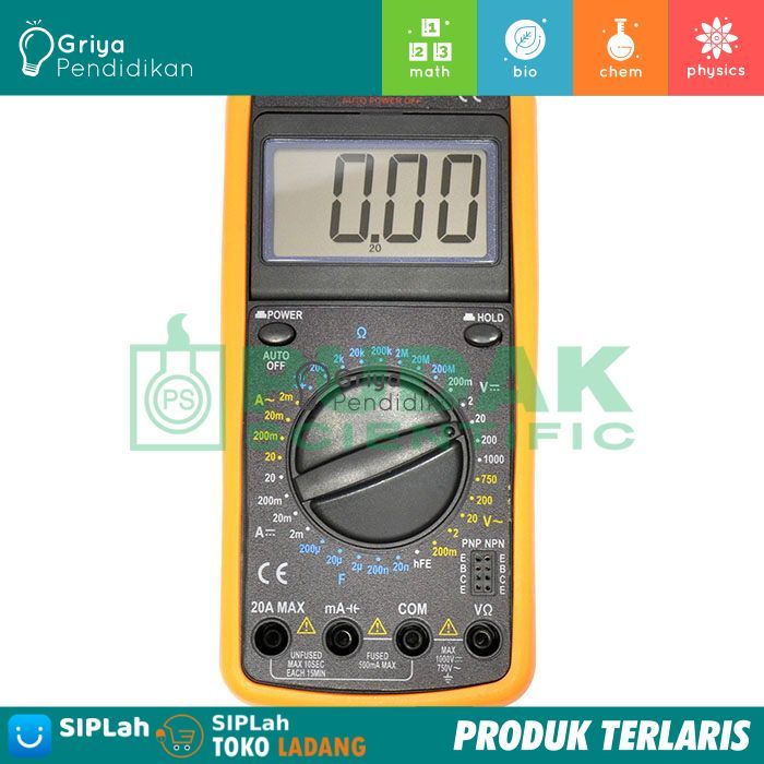 Jual Multimeter Digital, DT9205A - Alat Peraga Fisika | Shopee Indonesia