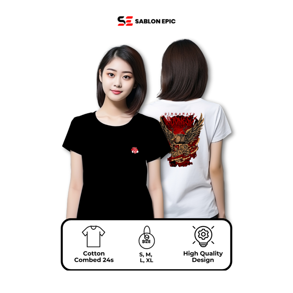 Jual Garuda Merdeka | Custom Kaos Sablon DTF Satuan | Logo Nama ...