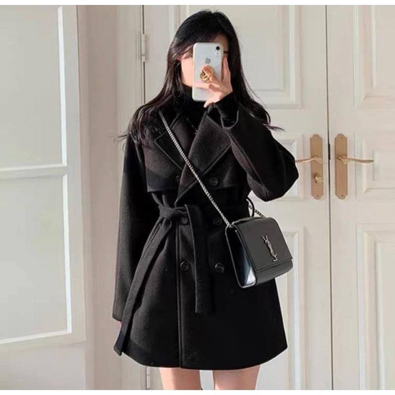 Jual Ready Coat Winter Wanita Hitam dan Coklat | Shopee Indonesia