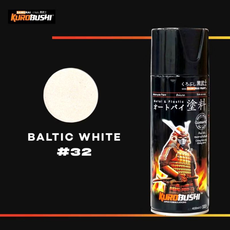 Jual SAMURAI PAINT 32 BALTIC WHITE CAT SEMPROT SPRAY WARNA PUTIH TULANG tahan bensin | Shopee ...