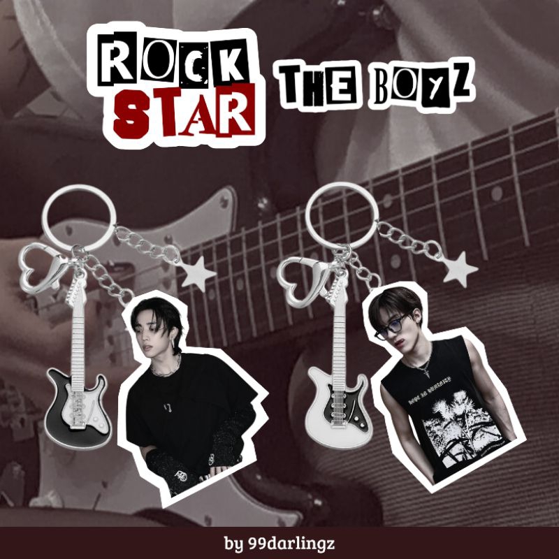 Jual The Boyz rockstar keychain free custom by 99darlingz | Shopee ...