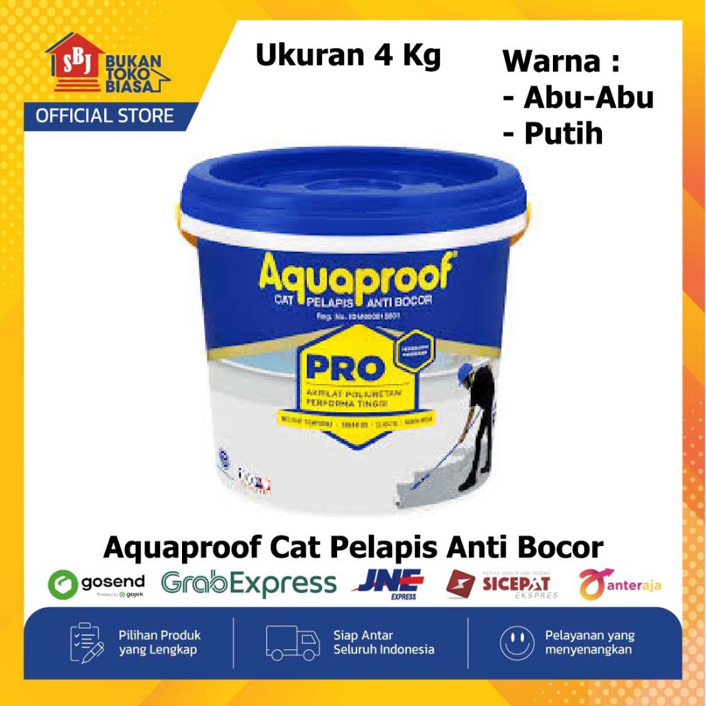 Jual Aquaproof Pro Galon 4 KG Cat Pelapis Anti Bocor Waterproofing ...