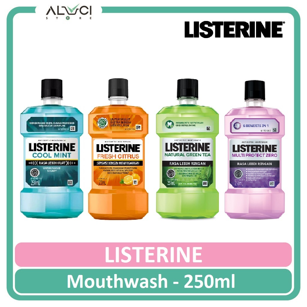 Jual Listerine Antiseptic Mouthwash Obat Kumur 250ml | Shopee Indonesia