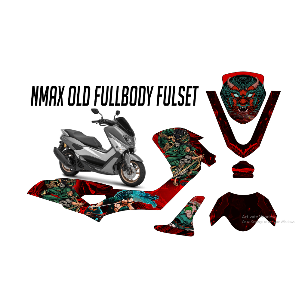 Jual KSC - Decal Stiker FullBody FullSet Visor Motor Yamaha Nmax Old ...