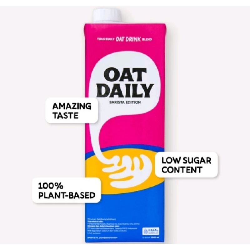 Jual Oat Daily Barista Edition 1 Liter/Oat Milk | Shopee Indonesia