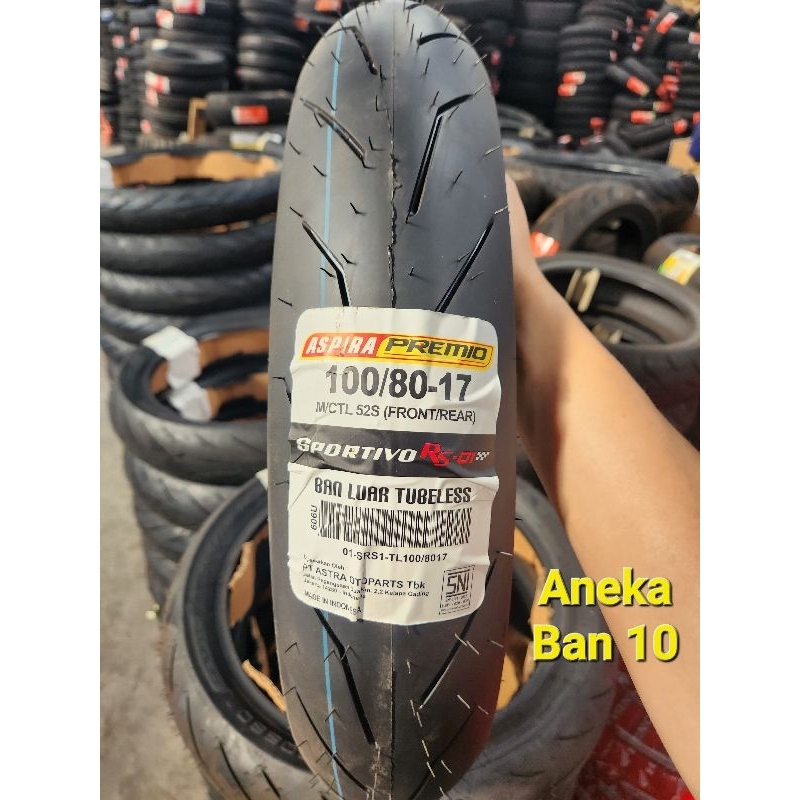 Jual Ban Aspira Premio 100/80-17 Sportivo RS-01 Tubeless Soft Compound RS01 | Shopee Indonesia