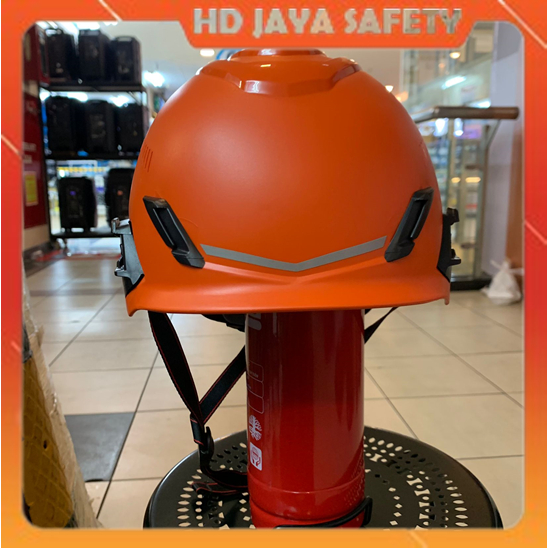 Jual Helm MSA V-Gard H1 Safety Helmet Trivent Fastrack Lokal SNI Orange ...