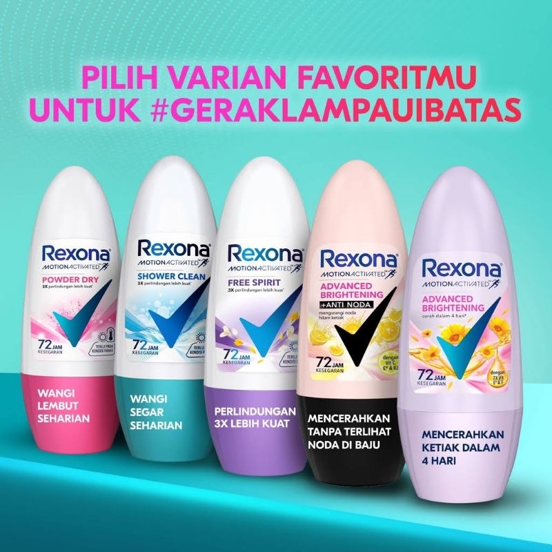 Jual Rexona Deodorant Roll On 45 ML | Shopee Indonesia