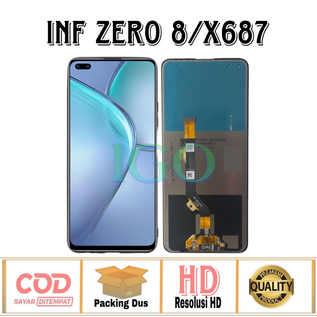Jual LCD TOUCHSCREEN INFINIX ZERO 8 X687 FULLSET | Shopee Indonesia