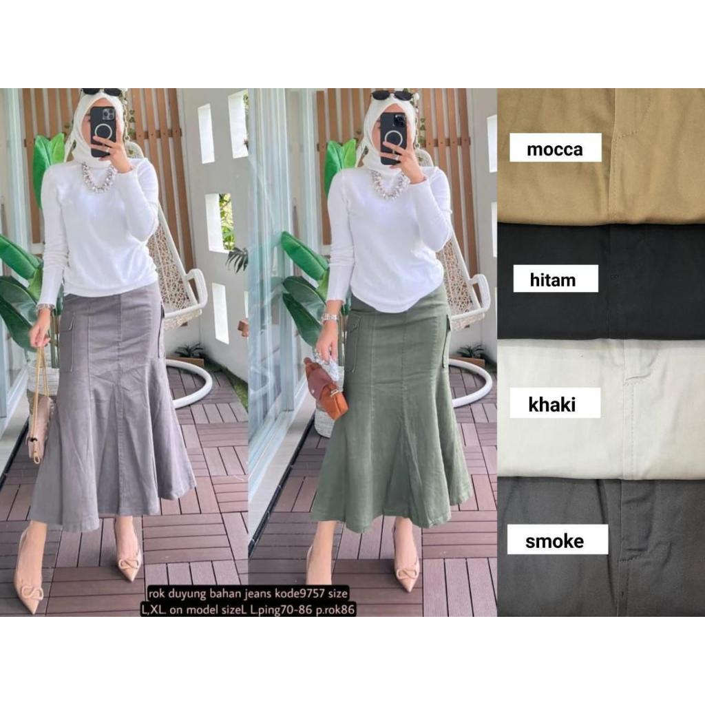 Jual ROK CARGO DUYUNG ROK CARGO JUMBO ROK SKIRT KOREAN STYLE XL TO XXL ...