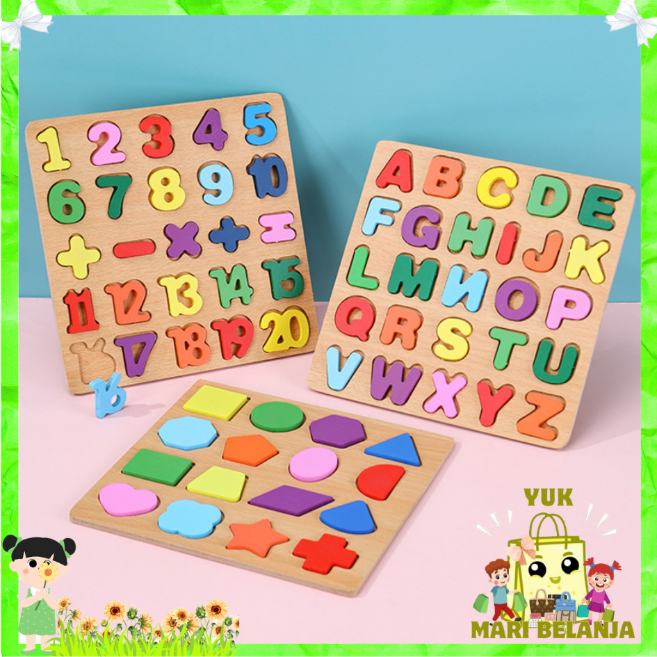 Jual YMB Puzzle Anak Mainan Edukasi Anak Bayi Perempuan Laki 2/3/4 ...