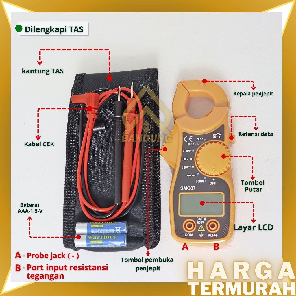 Jual TANG AMPERE | DIGITAL CLAMP | DIGITAL MULTI METER | TANG AMPERE ...