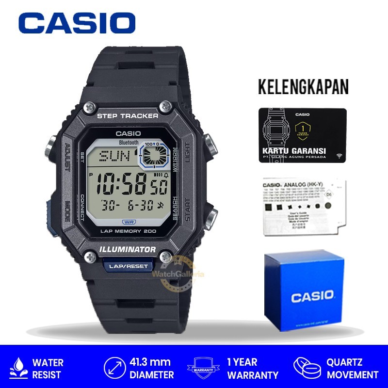 Jual Jam Tangan Pria Casio General WS-B1000-1AVDF WS-B1000-1A WS-B1000 Original Resmi | Shopee ...