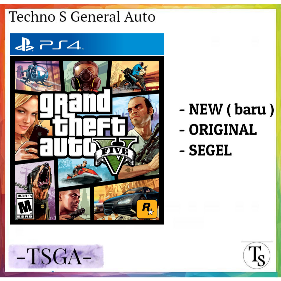 Jual PS4 GTA V Reg 3 - PS 4 Grand Theft Auto V - GTA 5 PS 4 Original ...