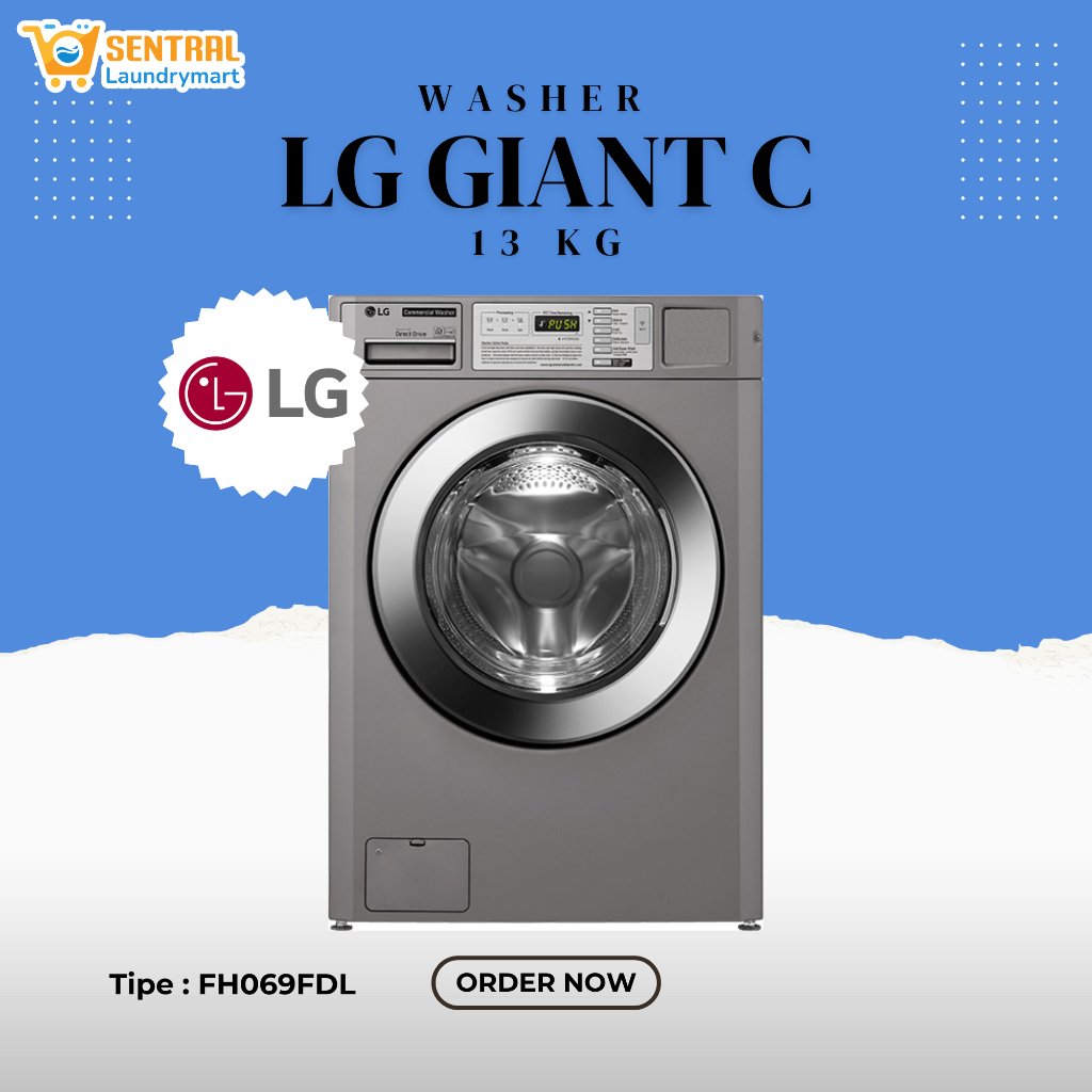 Jual Mesin Cuci LG Giant C / Washer 13 kg Commercial Laundry 1200RPM ...
