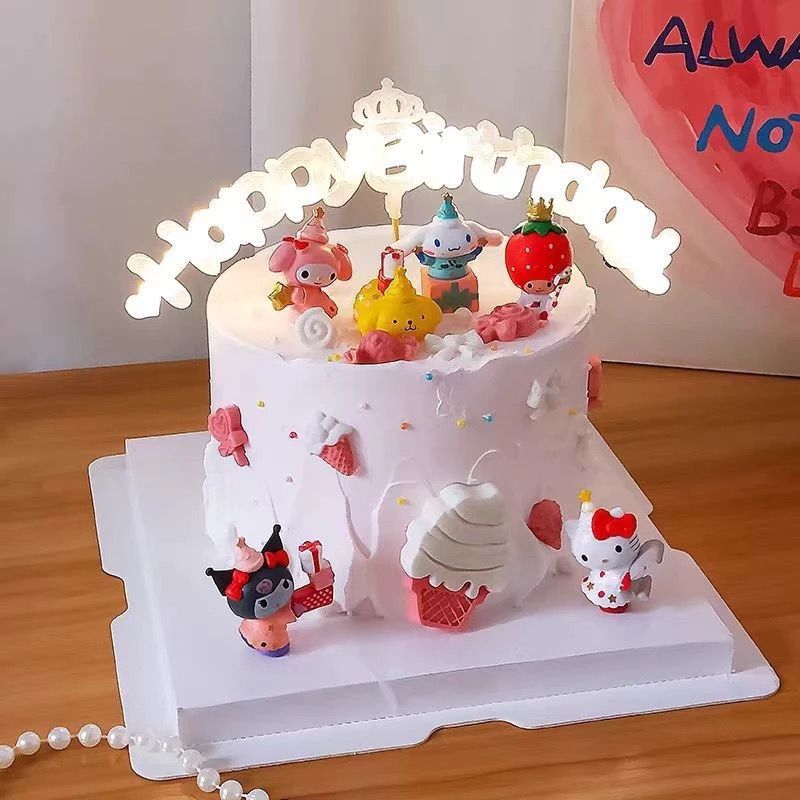 Jual topper kue cake topper hiasan dekorasi happy birthday LED unik ...