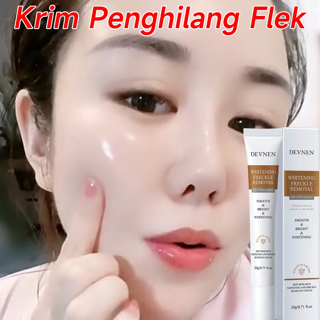 Jual Krim Penghilang Flek Hitam 20g Krim Pemutih Wajah Glowing Cepat Krim Pemutih Melasma Cream ...