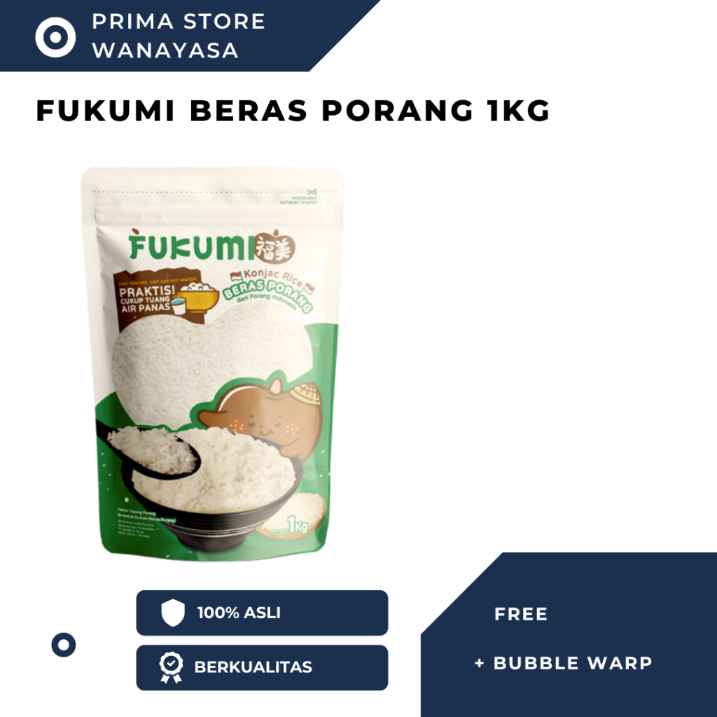 Jual Fukumi Beras Porang Kemasan 1kg | Shopee Indonesia