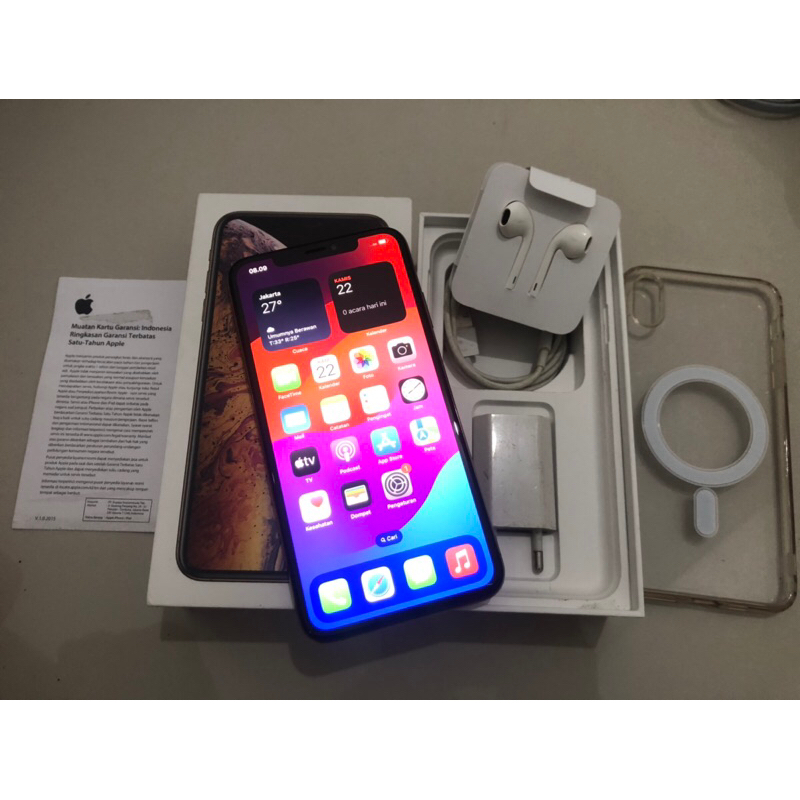 Jual iphone xs max 256GB second resmi ibox | Shopee Indonesia
