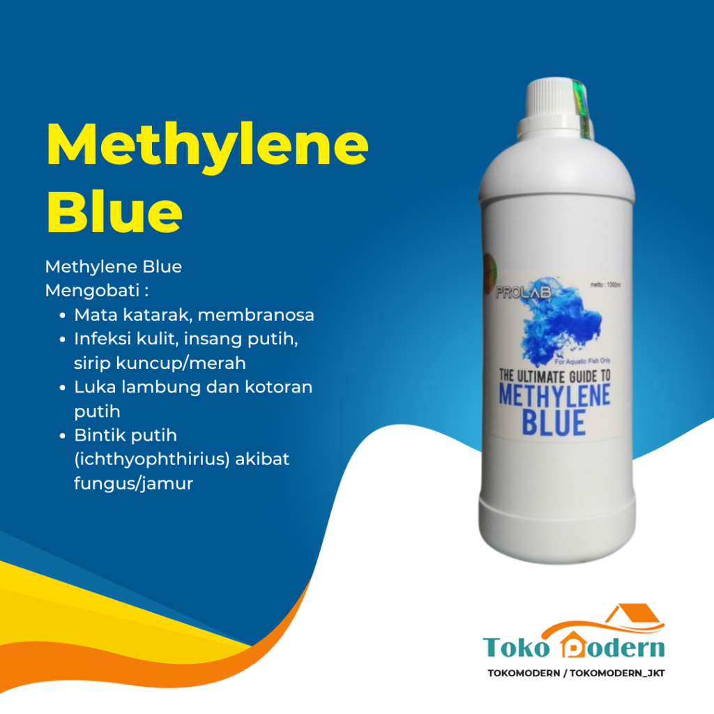 Jual PROLAB Methylene Blue / Methaline Blue 1 liter / Methyline Blue / Methlin Blue / Obat Biru ...